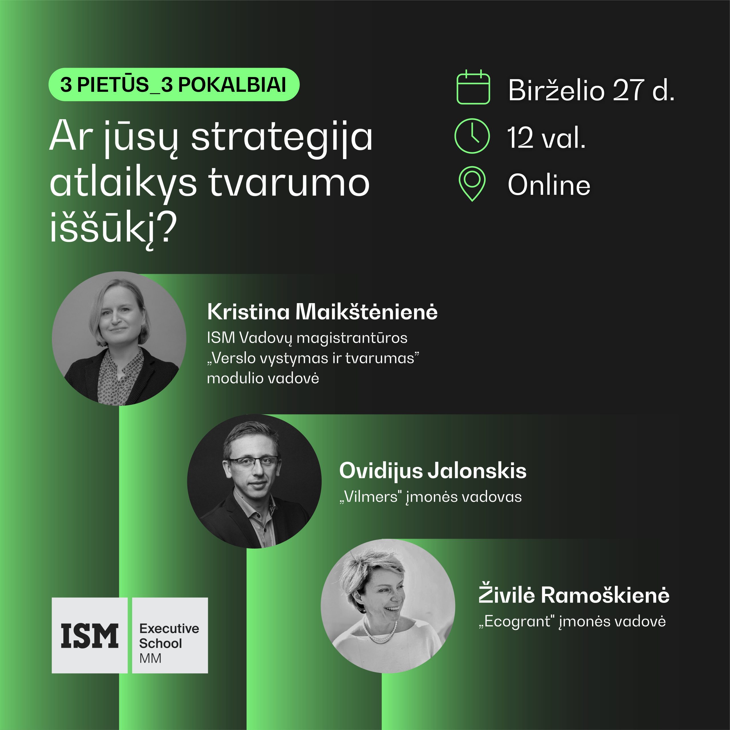 Ar Jūsų strategija atlaikys tvarumo iššūkį? | Birželio 27 d. 12:00 ...