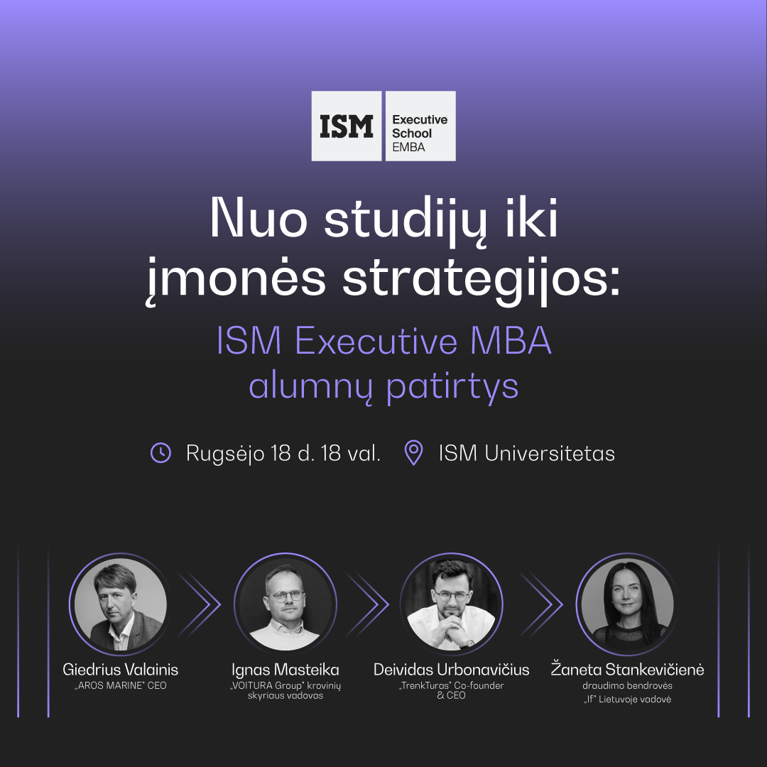 ISM Vadybos ir ekonomikos universitetas - ISM University of Management and Economics