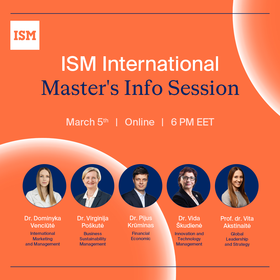 Master studies – ISM University of Management and Economics